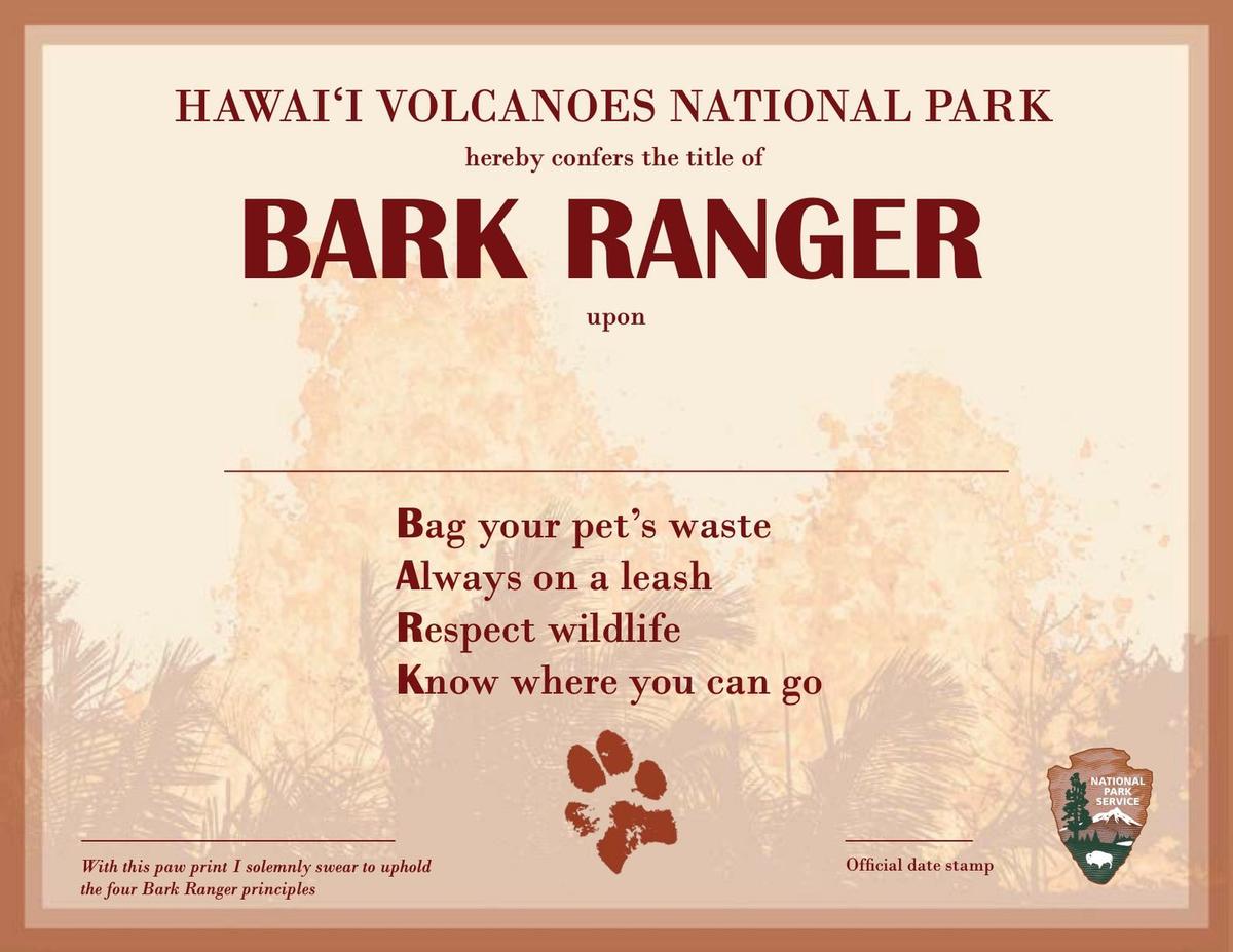 New Bark Ranger Program! Where to take pets in Hawaiʻi Volcanoes ...