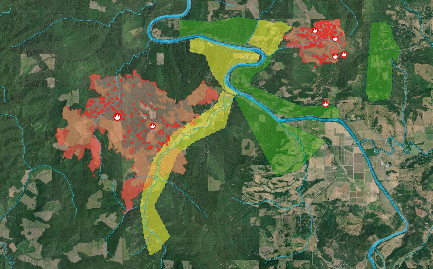 All Level 3 Evacuation Notices Downgraded on the Tyee Ridge Complex