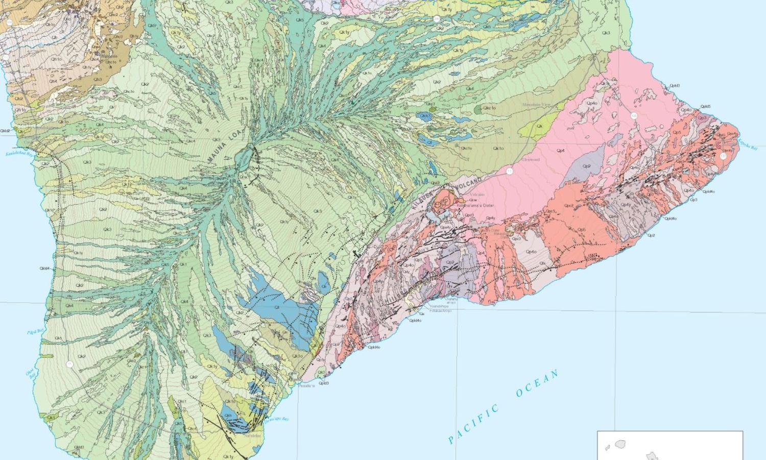 Updated Geologic Map of Hawaii